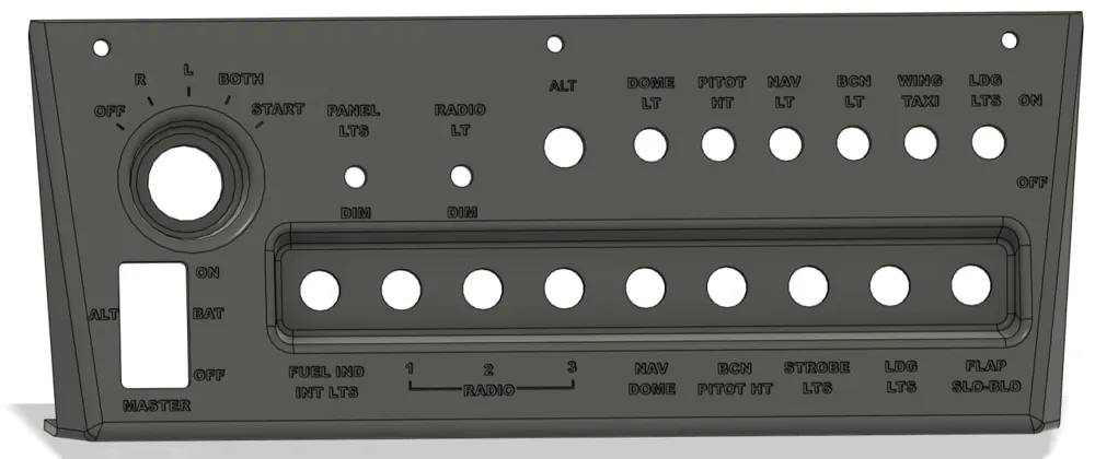 Instrument panels cessna 150 by div0454 - MakerWorld
