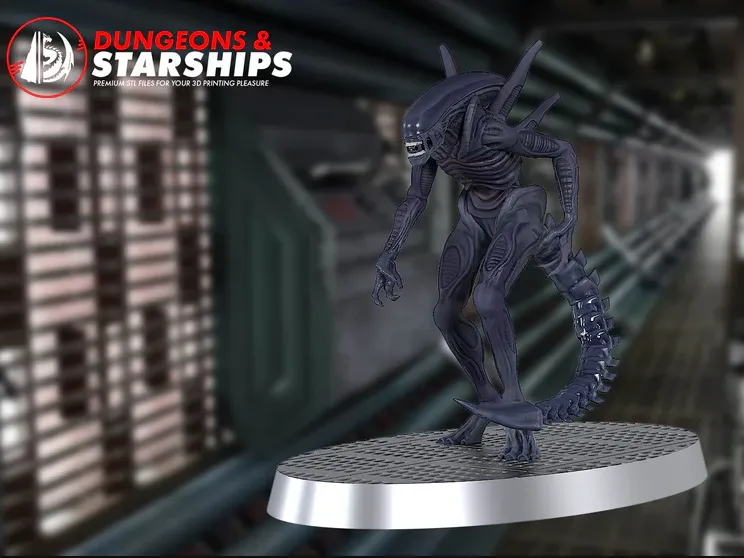 Xenomorph - Pose 2 Walking - Alien by Dungeons And Starships MakerWorld ...