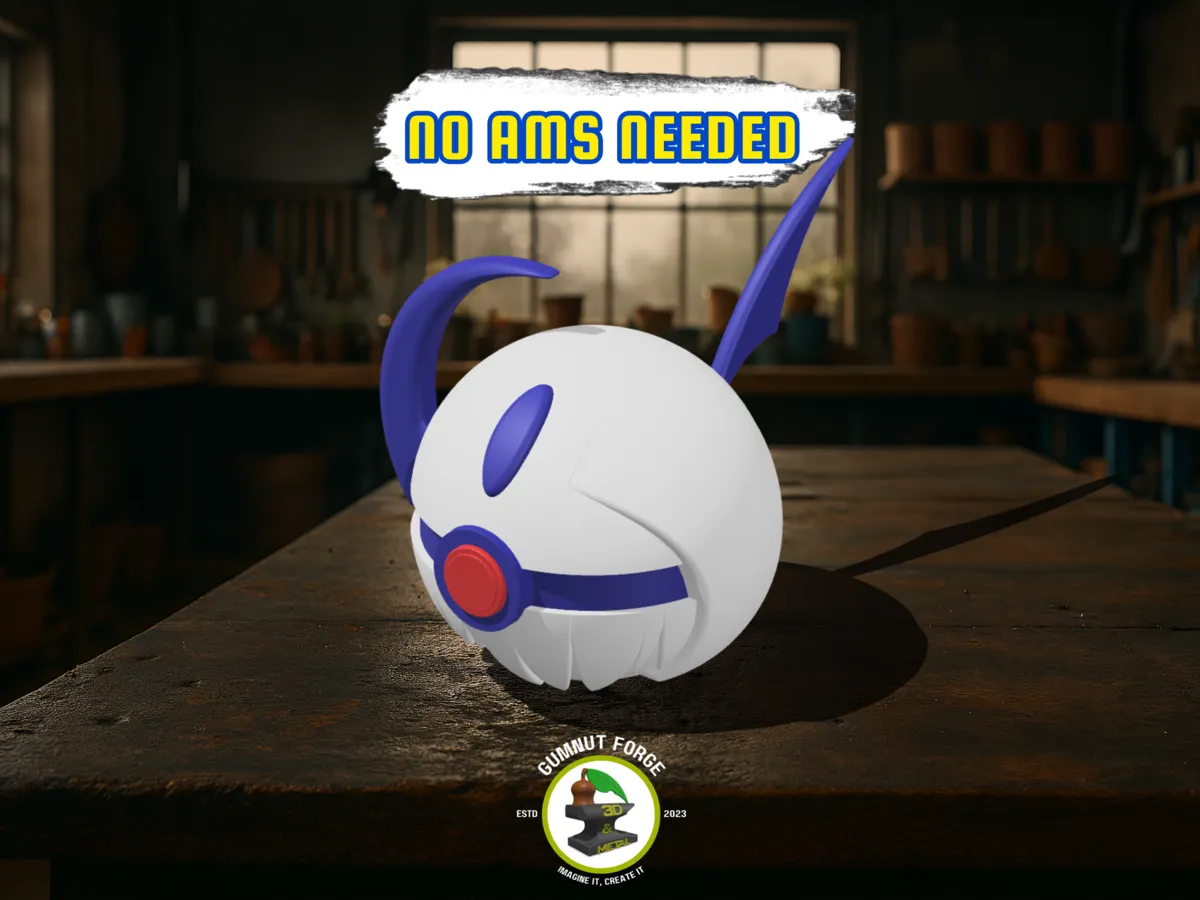 Absol Pokeball - MULTIPART by Gumnut Forge MakerWorld: Download Free 3D ...