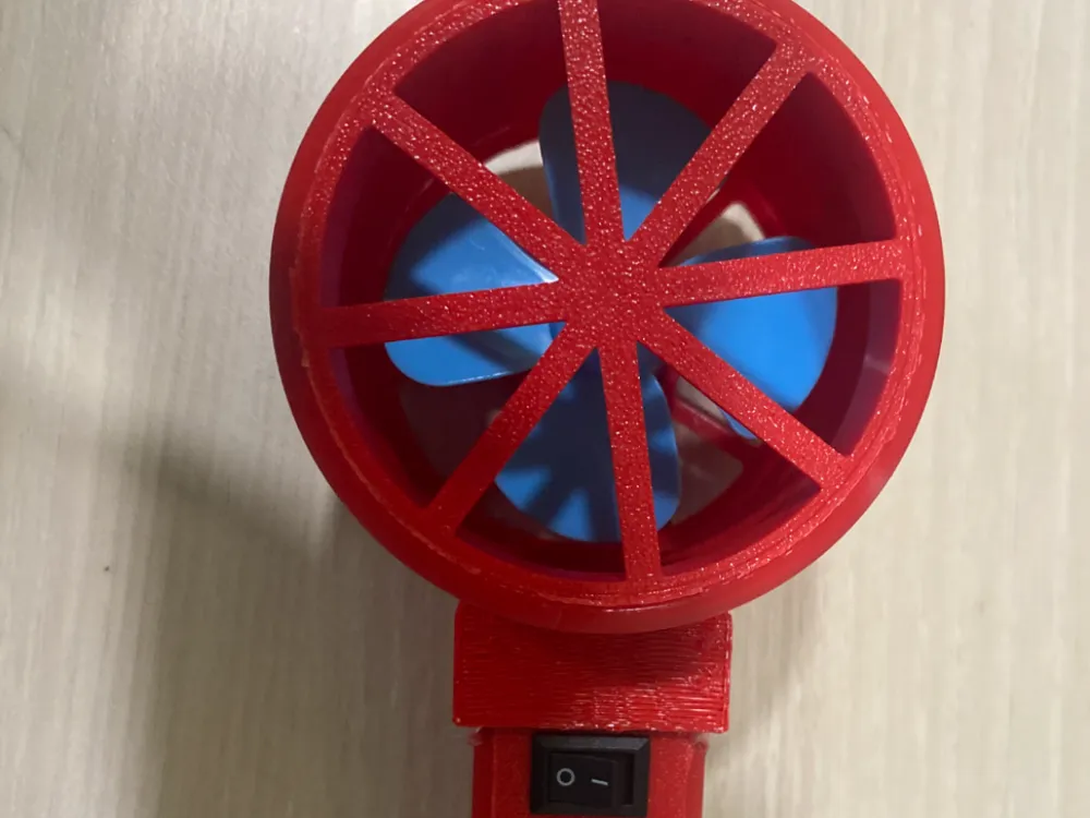 Hand Held fan - Free 3D Print Model - MakerWorld