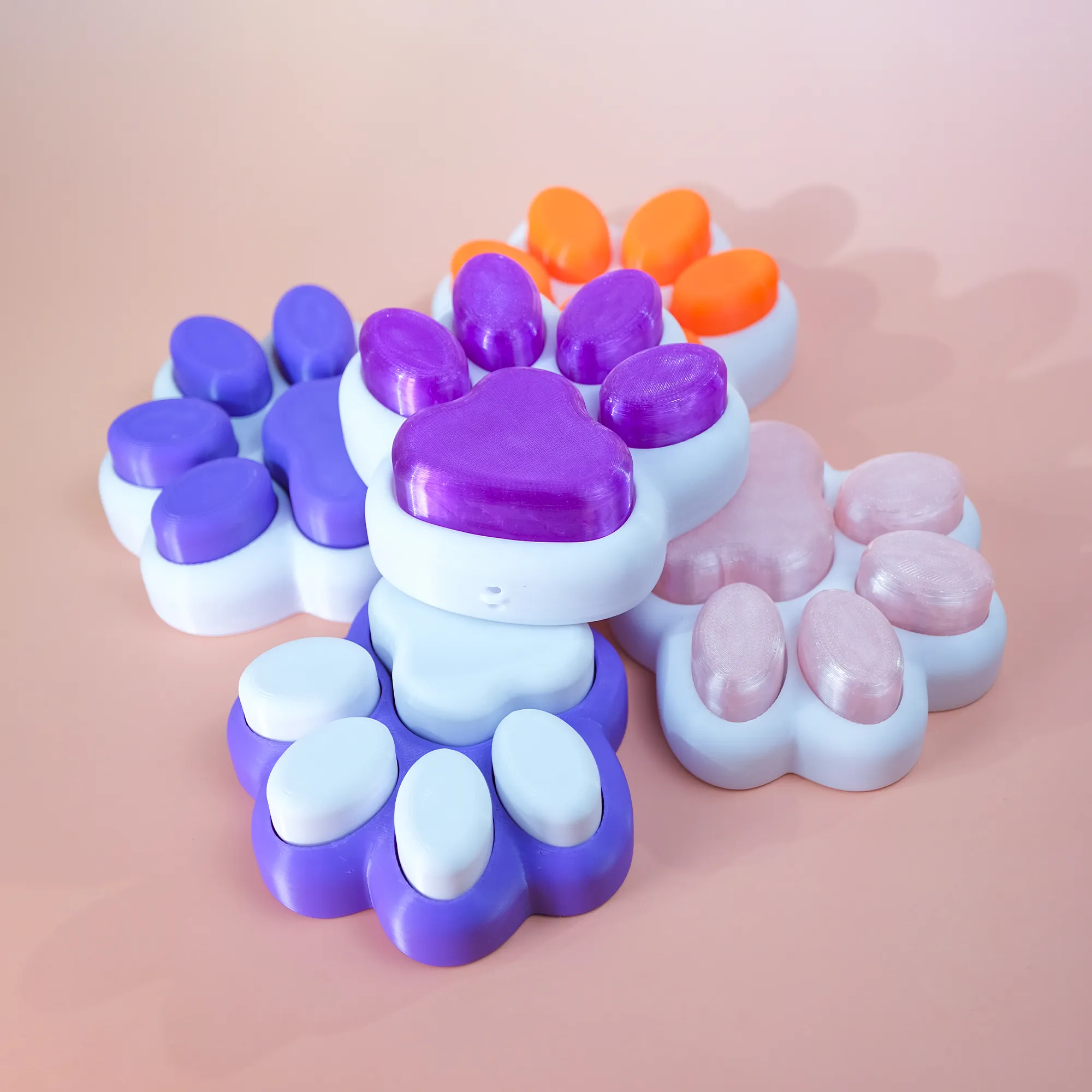 Cute Cat Paw Clicker！ - Free 3D Print Model - MakerWorld