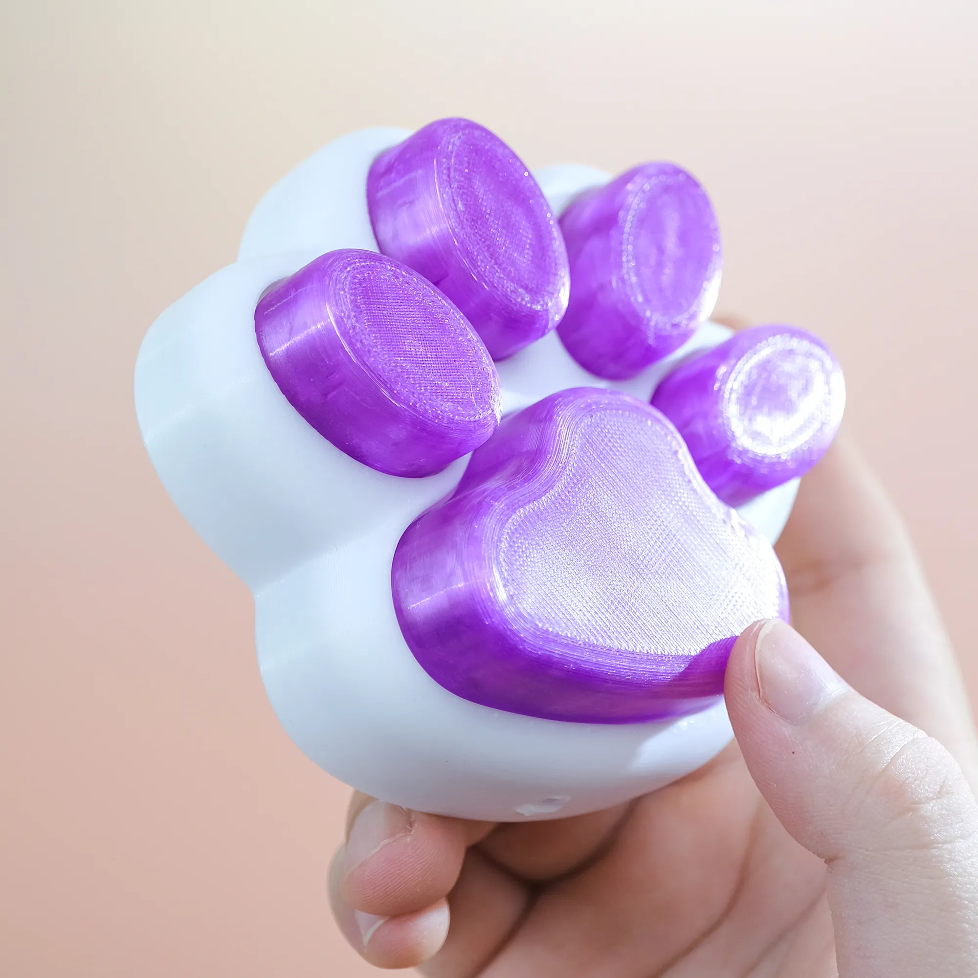 Cute Cat Paw Clicker！ - Free 3D Print Model - MakerWorld
