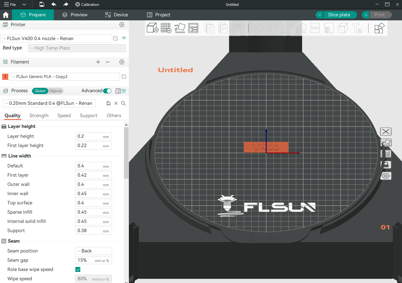 Updated - FLSUN V400 OrcaSlicer Profiles by Digitzia_novaxe MakerWorld ...