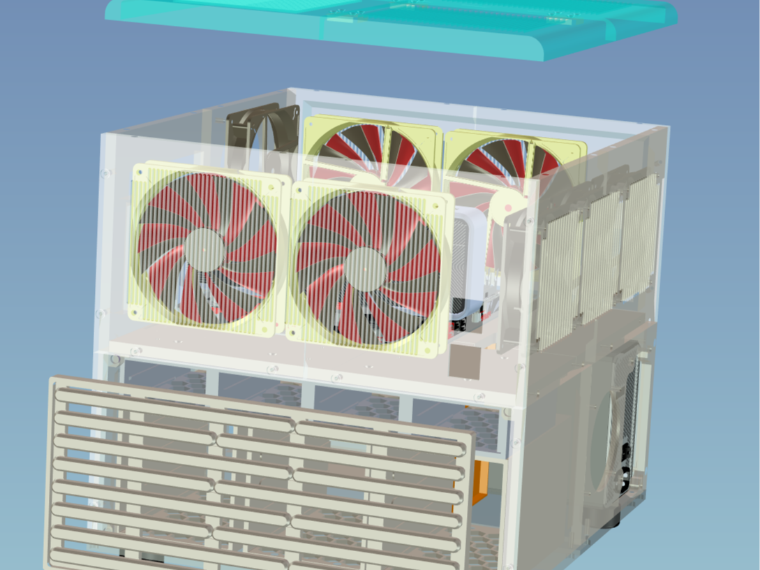 NAS Chassis 20-Bay ATX Chassis by Bin-GLB MakerWorld: Download Free 3D Models