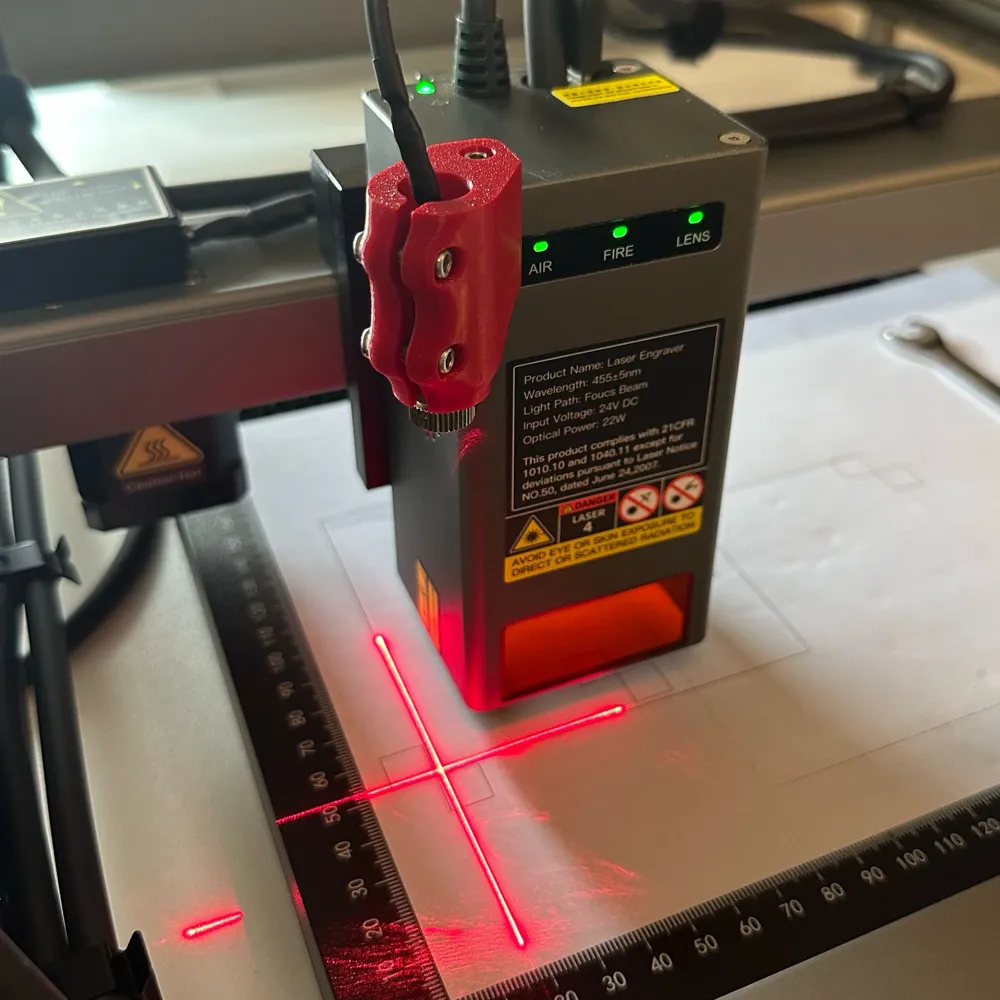 Creality Falcon 2 Laser Crosshair/Pointer Holder Remixed by scerstt ...