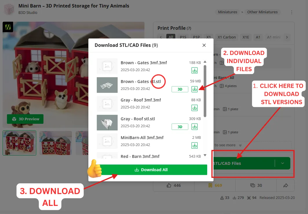 Mini Haunted House - 3D Printed Storage for Minis by B3D Studio MakerWorld: Download Free 3D Models