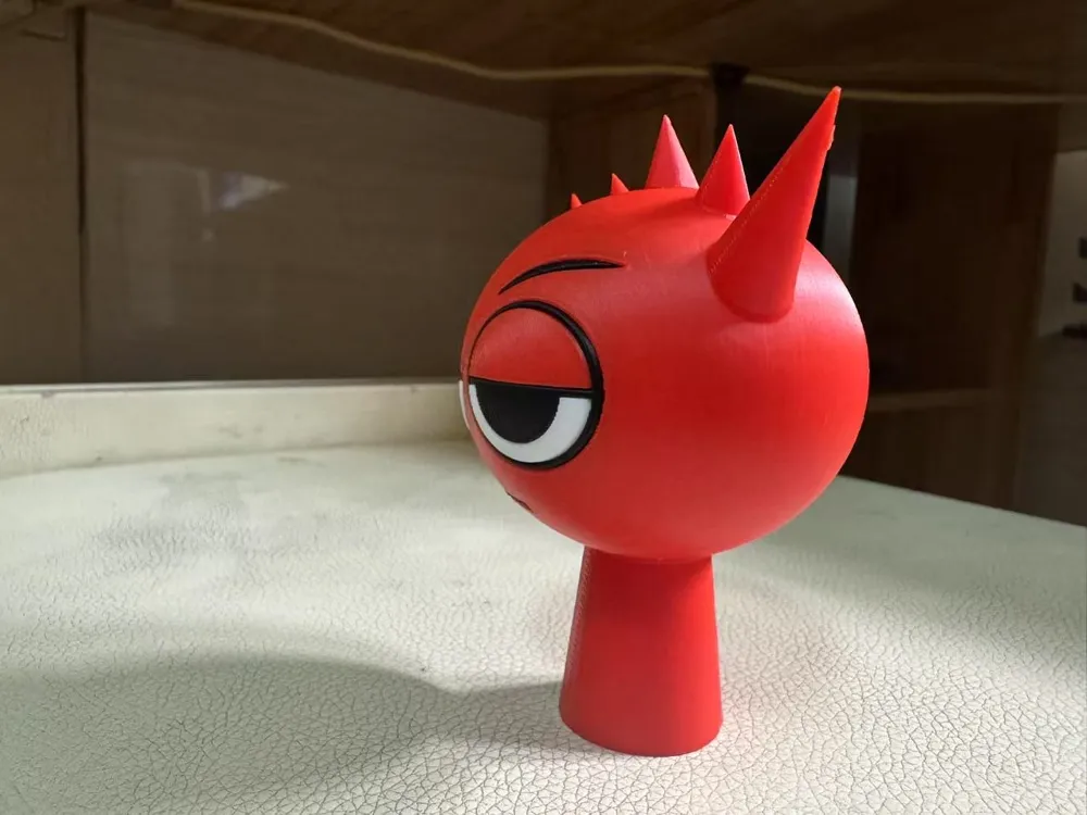 Sprunki Rhythm Box game 3D character "Raddy" (single-color, multi-part ...