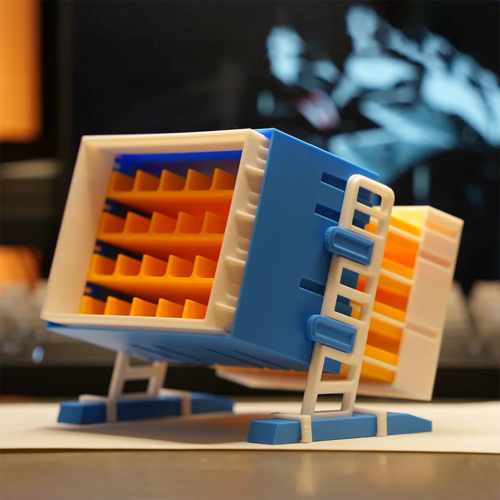 Pen holder with turret design by user_994306362 MakerWorld: Download ...