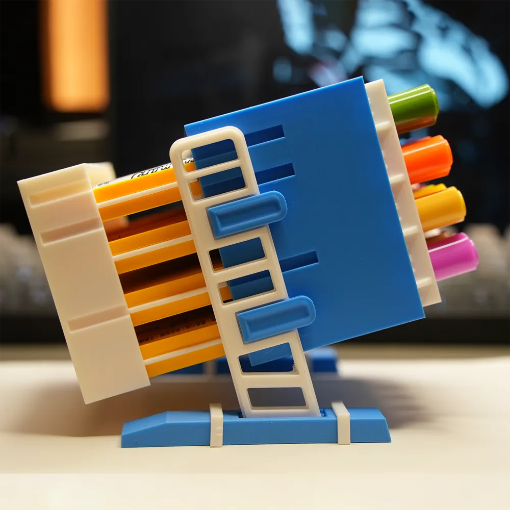 Pen holder with turret design by user_994306362 MakerWorld: Download ...