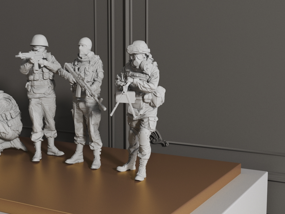 Standing Pose Soldier by 天天向上 MakerWorld: Download Free 3D Models