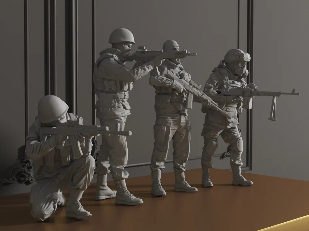 Standing Pose Soldier by 天天向上 MakerWorld: Download Free 3D Models
