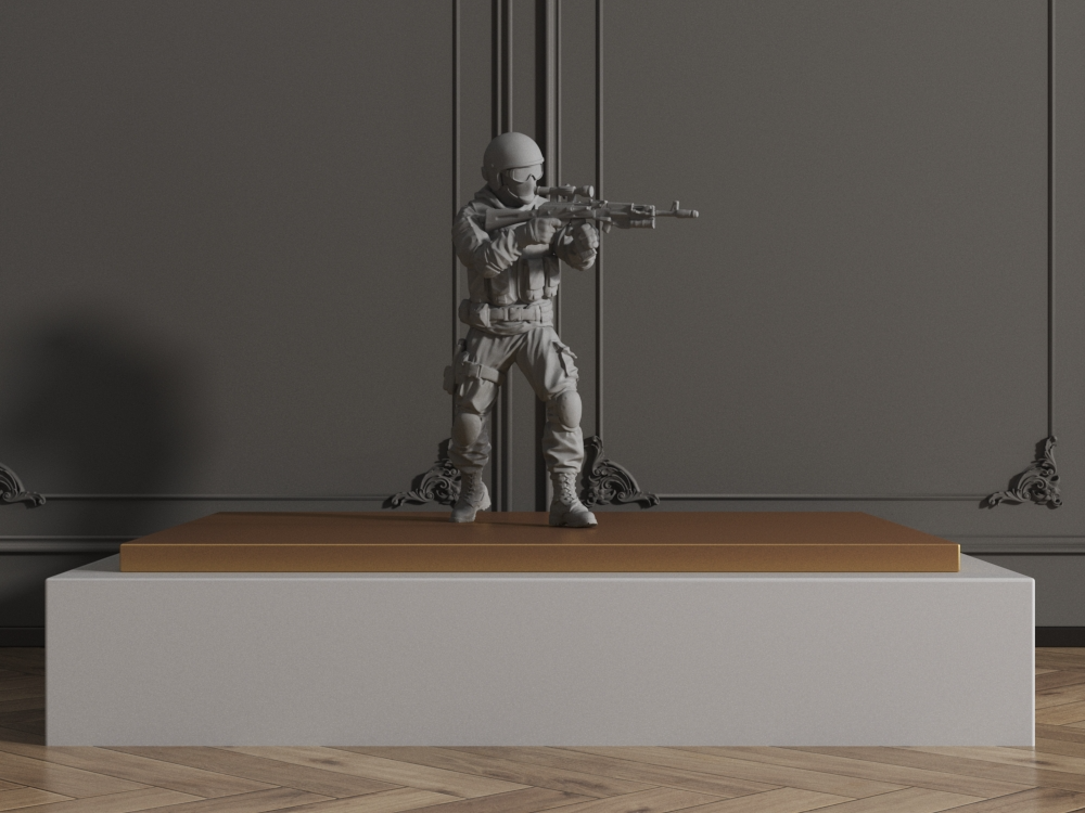 Assembled Soldier Figure by 天天向上 MakerWorld: Download Free 3D Models