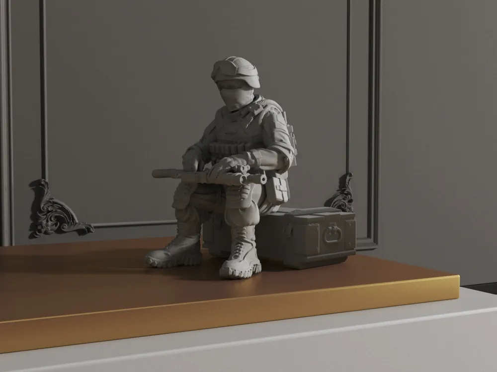 Seated Posable Figure by 天天向上 MakerWorld: Download Free 3D Models