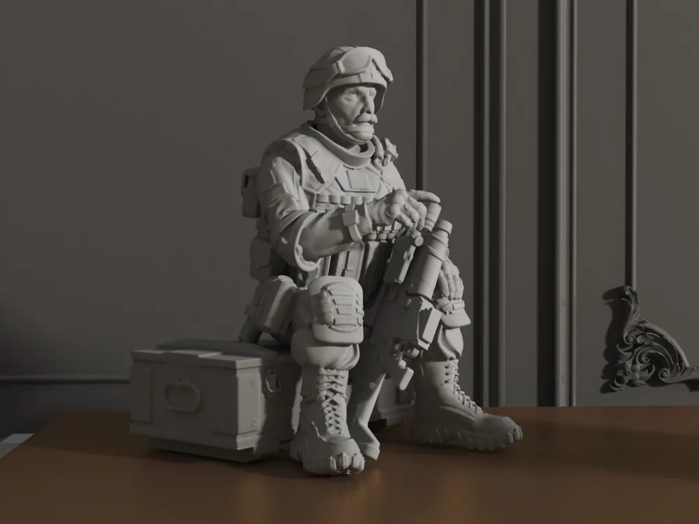Seated Posable Figure by 天天向上 MakerWorld: Download Free 3D Models