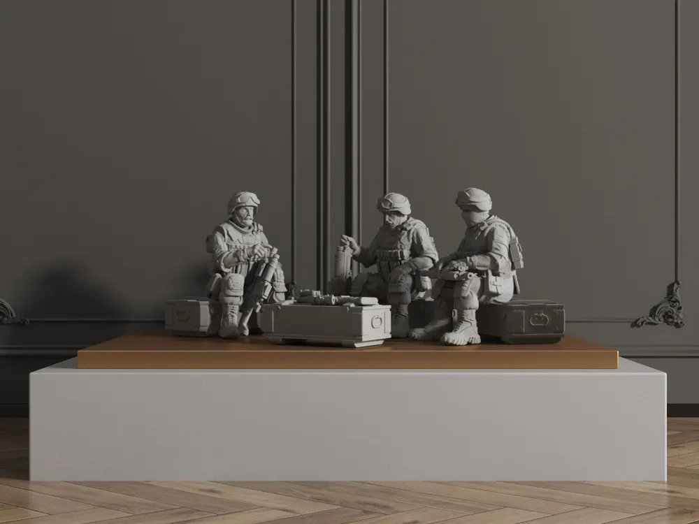 Seated Posable Figure by 天天向上 MakerWorld: Download Free 3D Models