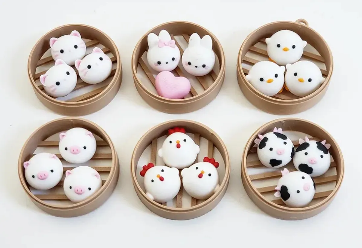 Easter Bun Fidget Keychain (Dim Sum) by Jefflynn MakerWorld: Download ...