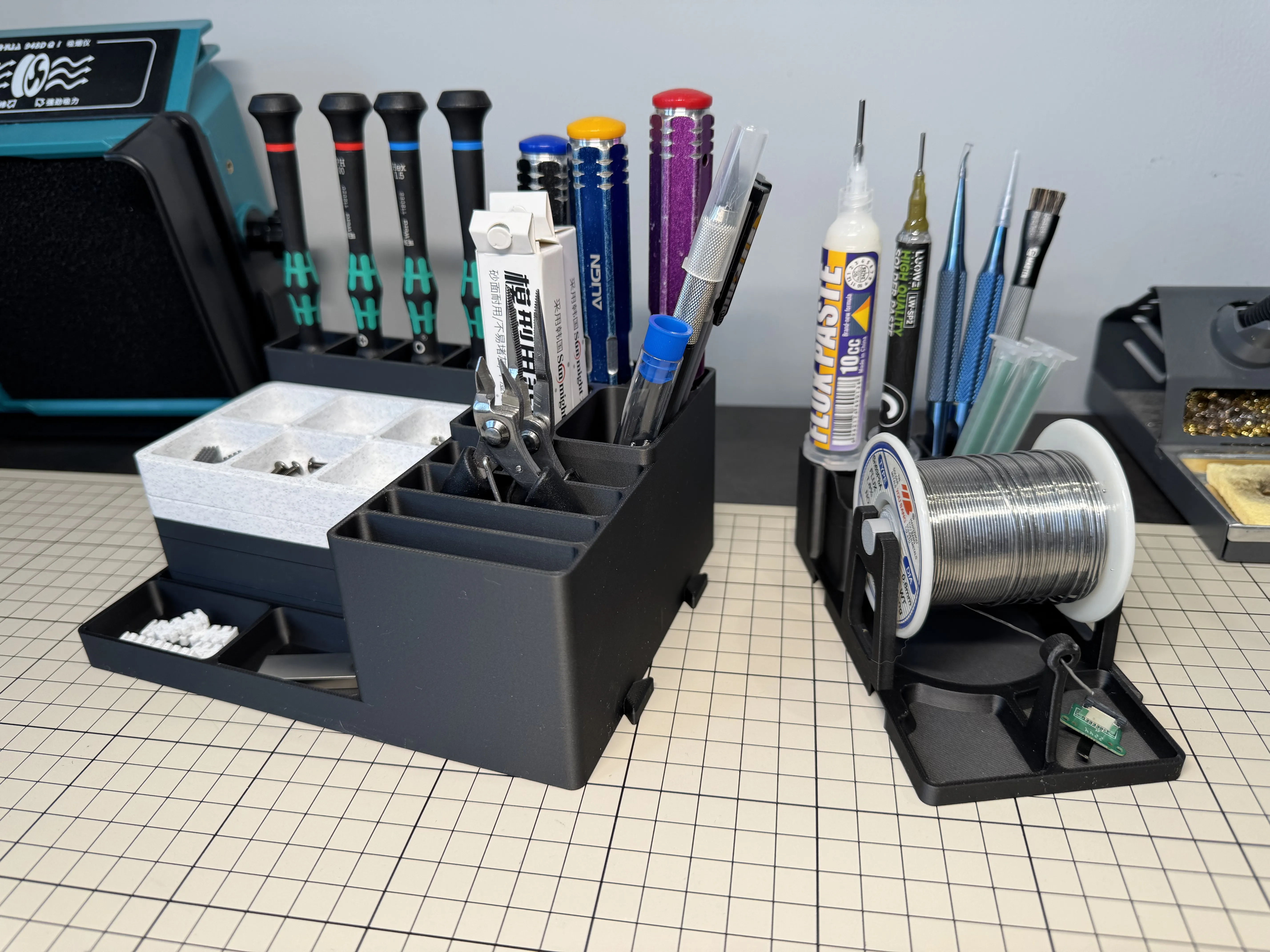 LWZM1 Desktop Organizer System Desk Tidy Desktop Tool Storage - Free 3D ...