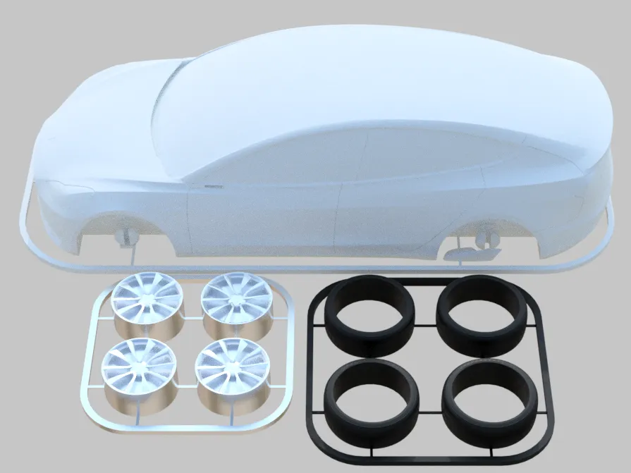 Tesla Model 3 Kit Card (1:24 scale) Remixed by The Kit Card Guy ...