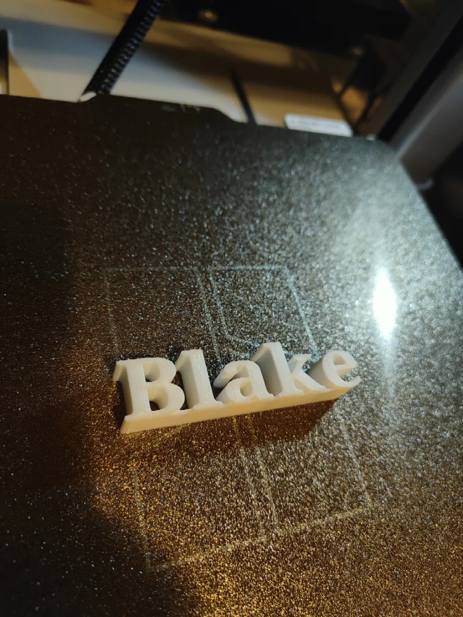 BLAKE 3D standing name by Tramline23 MakerWorld: Download Free 3D Models