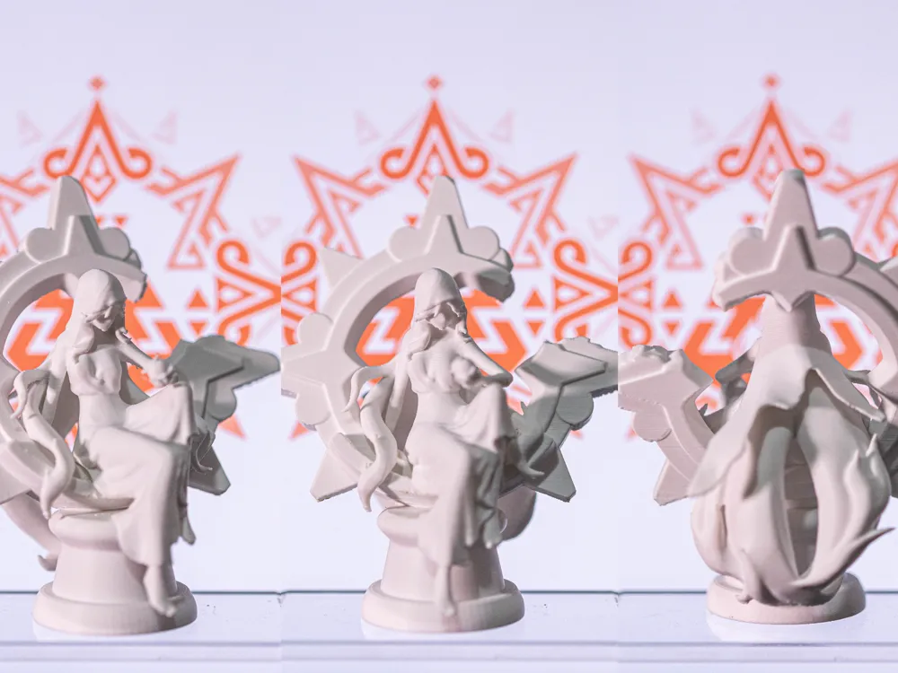 Genshin Impact - Natlan - Seven Archon Statues - Pyro Statue by 长草的大卫 ...