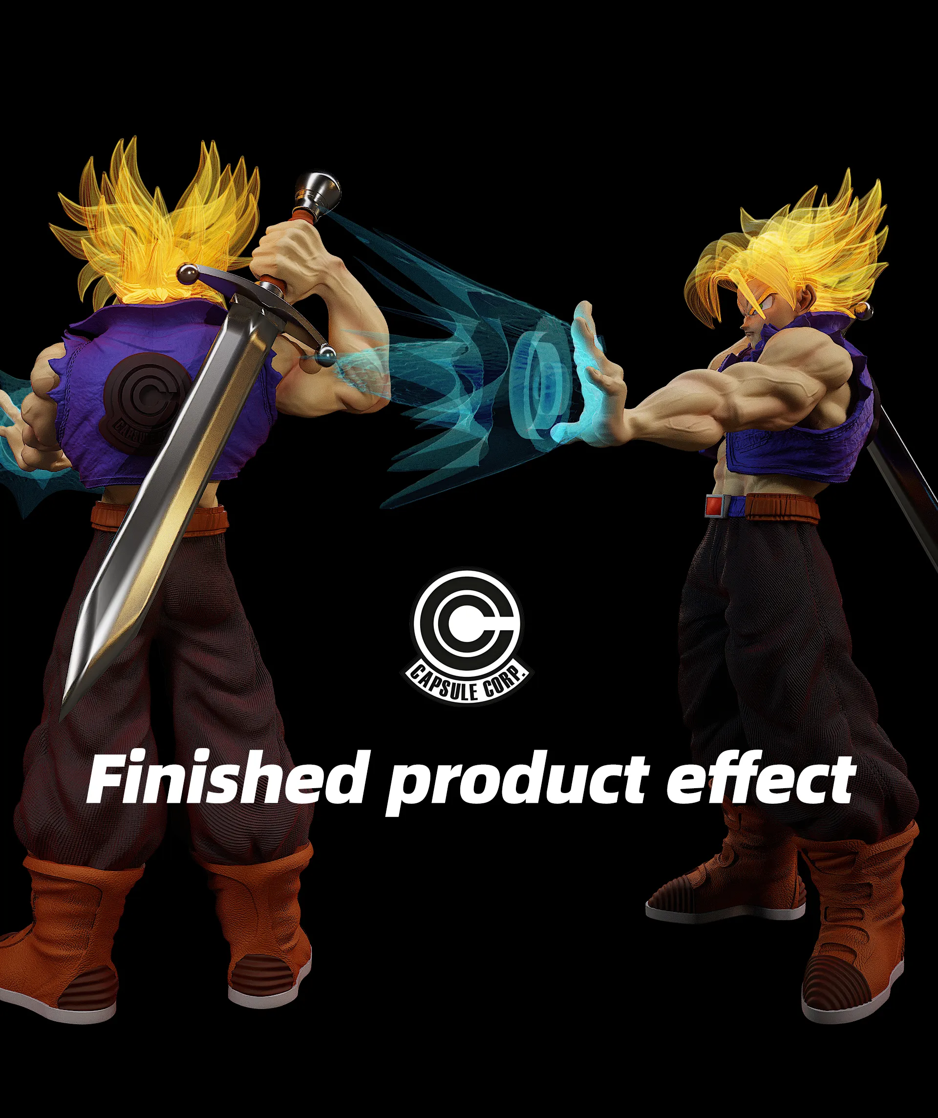 Dragon Ball Super Saiyan Trunks by 超赛痞子汪 MakerWorld: Download Free 3D ...