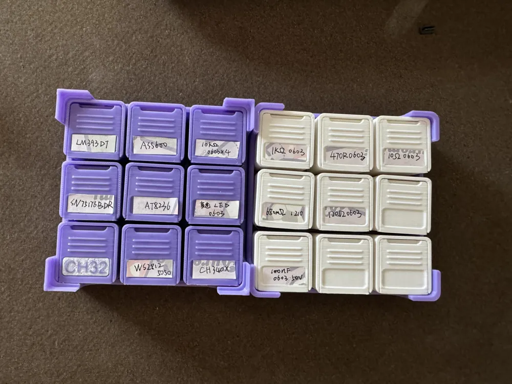 Stackable Component Trays - Free 3D Print Model - MakerWorld