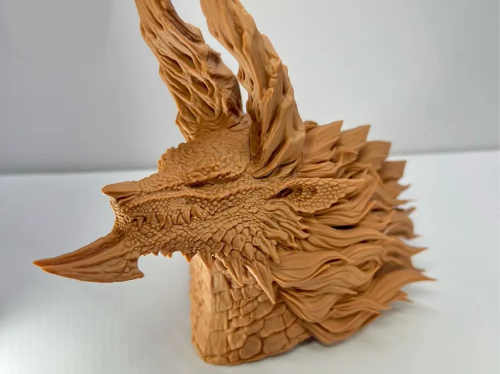 Monster Hunter Zinogre Head Sculpture by huilan MakerWorld: Download ...