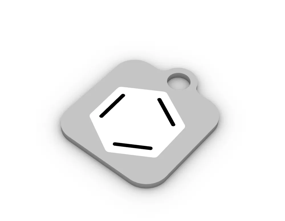 Benzene Ring Keychain by user_3630994320 MakerWorld: Download Free 3D ...