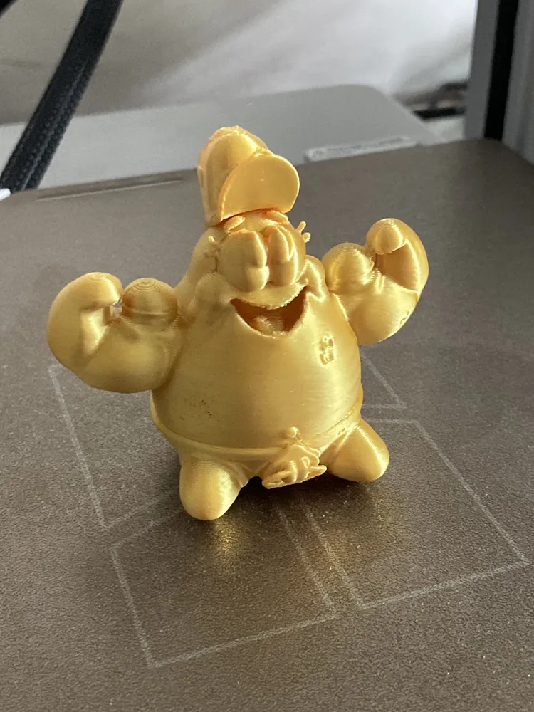 Hamburger Muscle Patrick Star Cute Figurine by 卷卷建模姬 MakerWorld ...