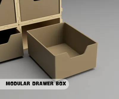 Caja de materiales modular, caja modular, impresa en 3D - Modelo de ...