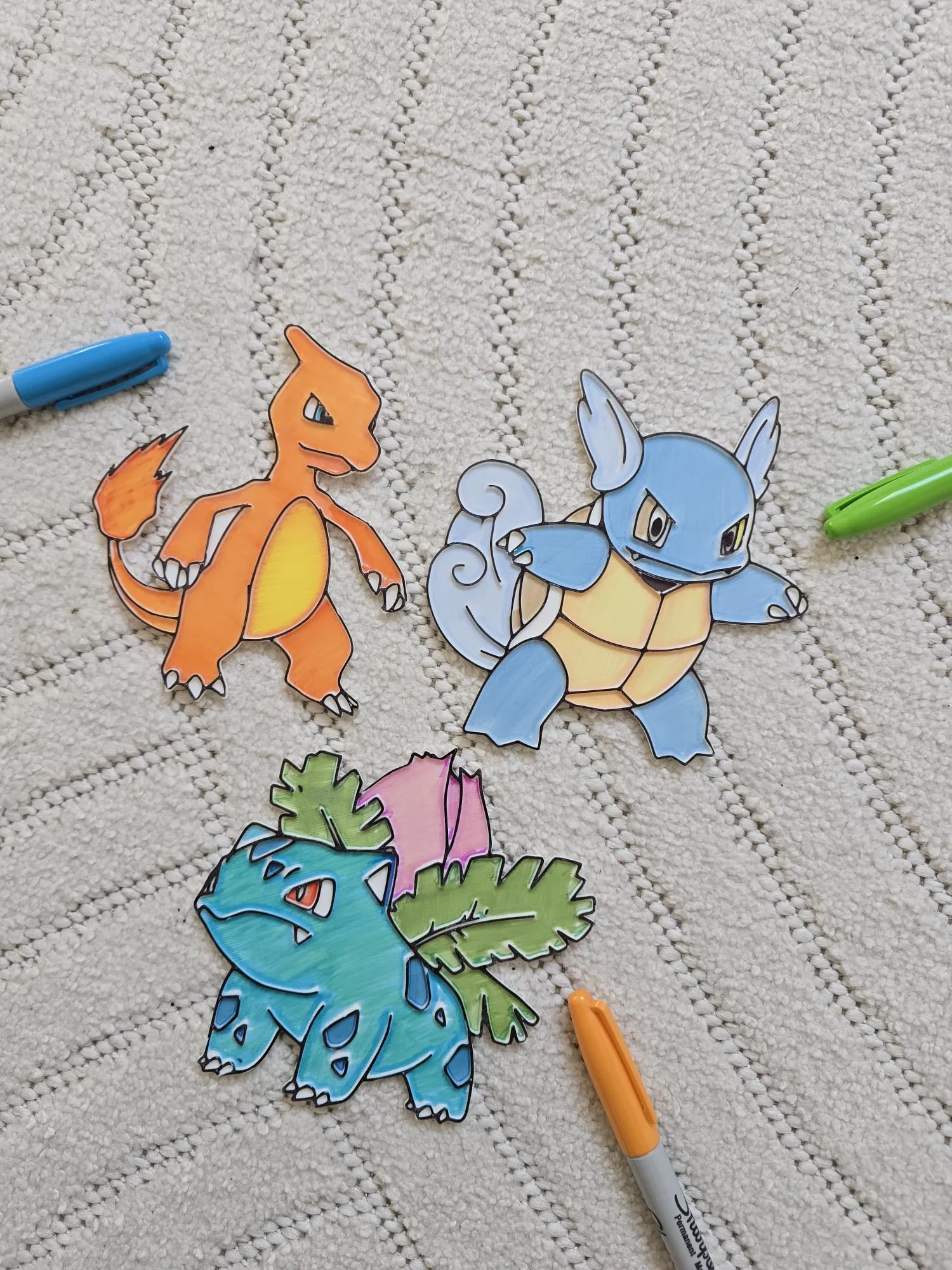 Pokemon Coloring Set 3rd Evolution Char Venu Blast by Merilno3D ...