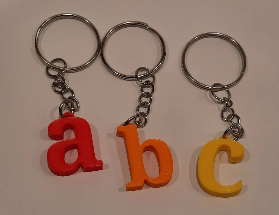 Alphabet Keychains – Complete A-Z Set by Renediy MakerWorld: Download ...
