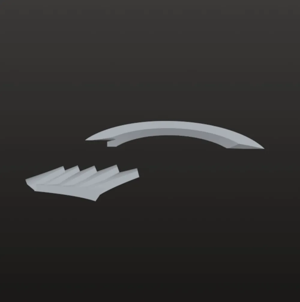 Wrist scythe - Custom 1/100 gunpla accessory by Maker Mavericks ...