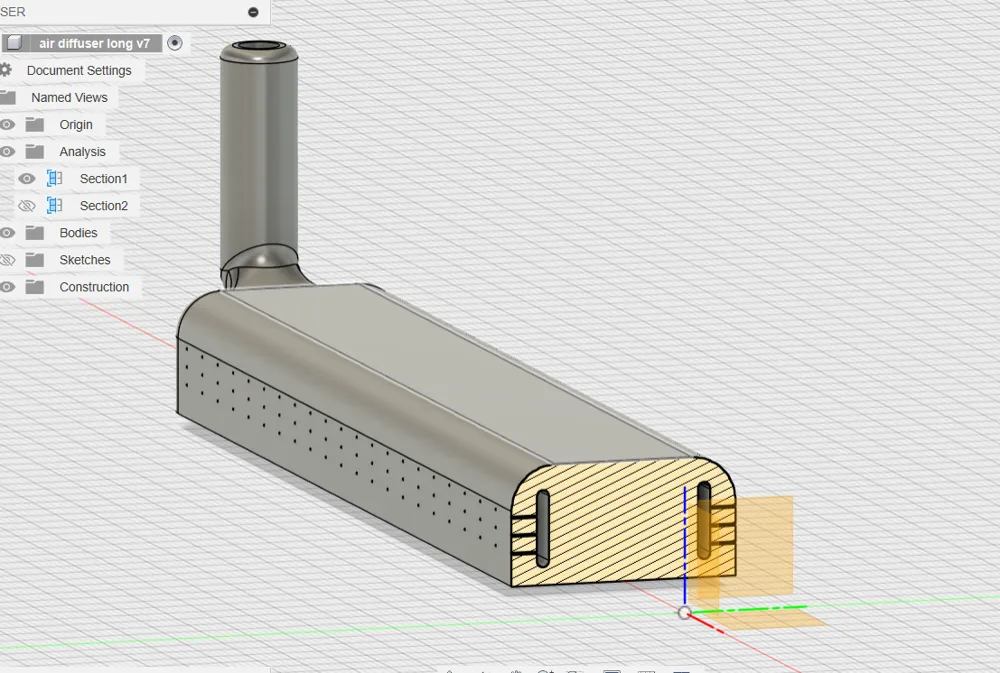 Air diffuser long by Ton MakerWorld: Download Free 3D Models
