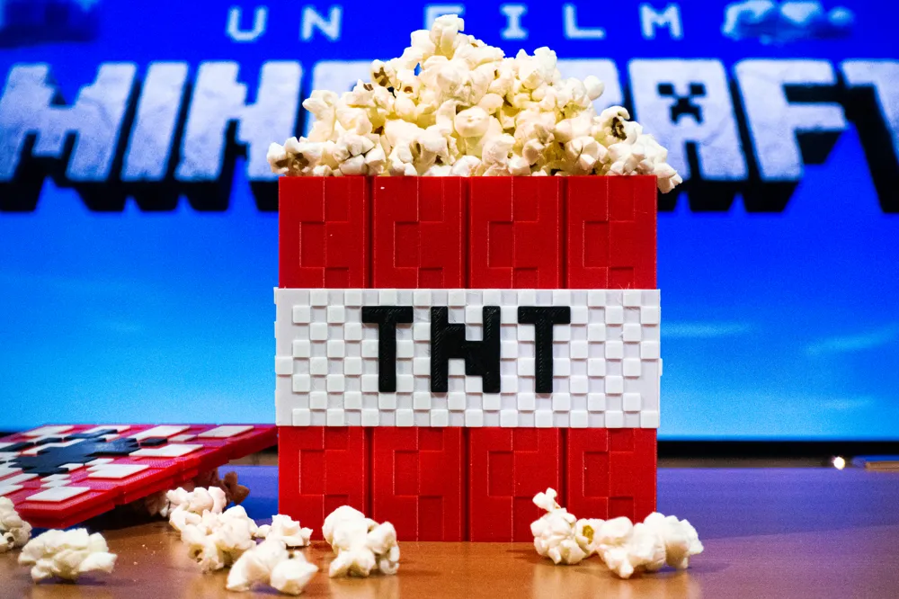 Minecraft Movie TNT PopCorn Bucket by Astro Factory MakerWorld ...