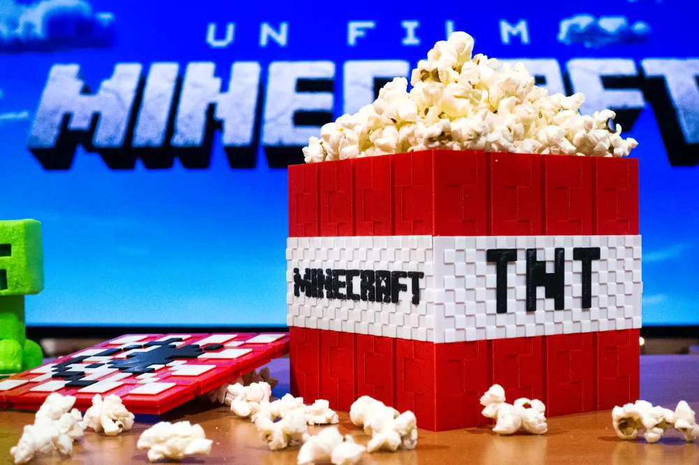 Minecraft Movie TNT PopCorn Bucket by Astro Factory MakerWorld ...