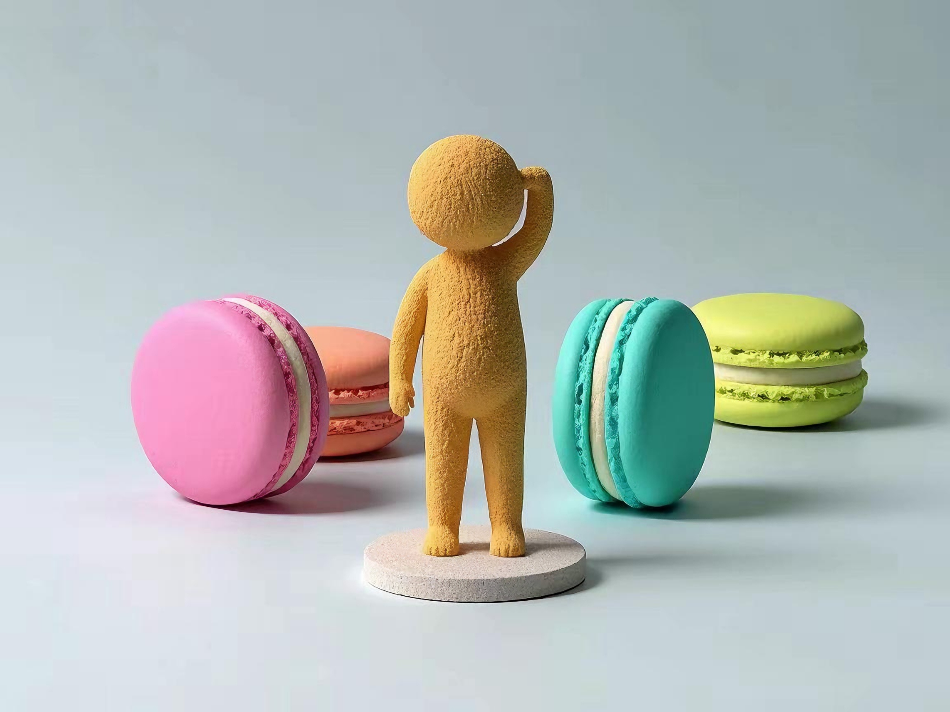 Macaron Man Print-in-Place by why - MakerWorld