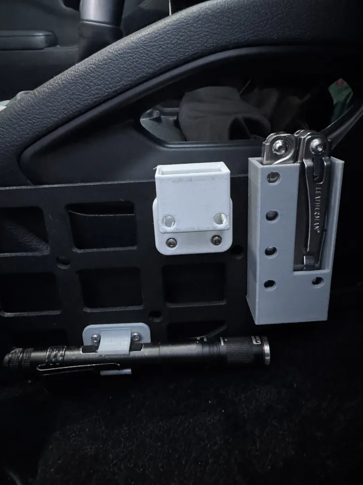Molle Panel Walkie Talkie Radio Mount by Noah MakerWorld: Download Free ...