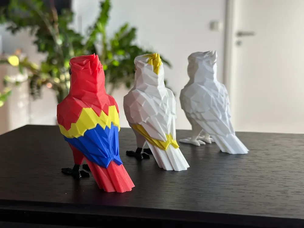 Cute low poly Parrot by Pipp8 MakerWorld: Download Free 3D Models