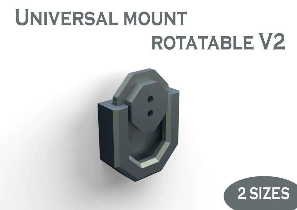 Universal Mount - Rotatable V2 by RC_3DWorks - MakerWorld