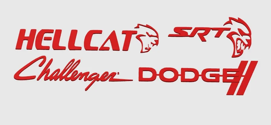 Dodge Challenger logo by ElPrinterMacho MakerWorld: Download Free 3D Models