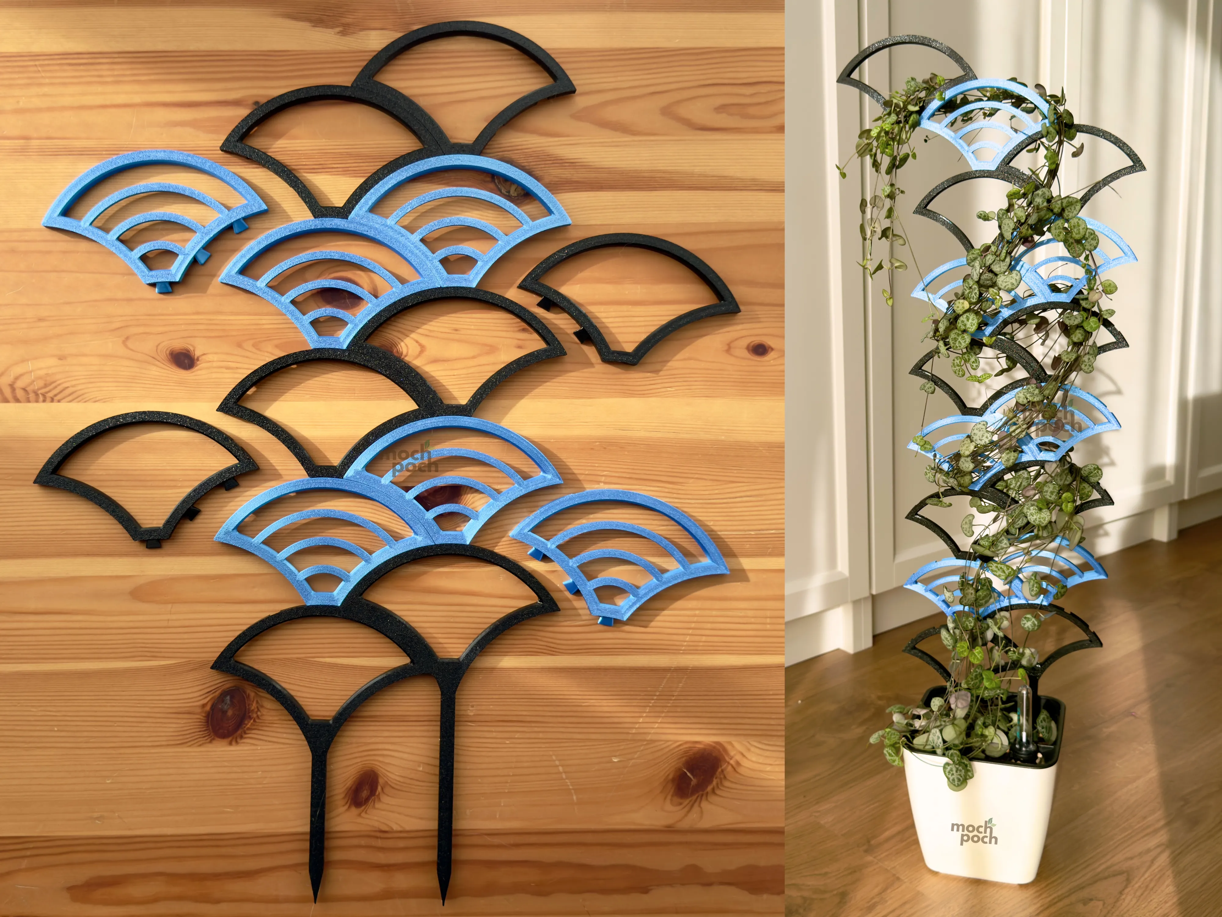Modular Plant Support - Waves by MochPoch MakerWorld: Download Free 3D ...