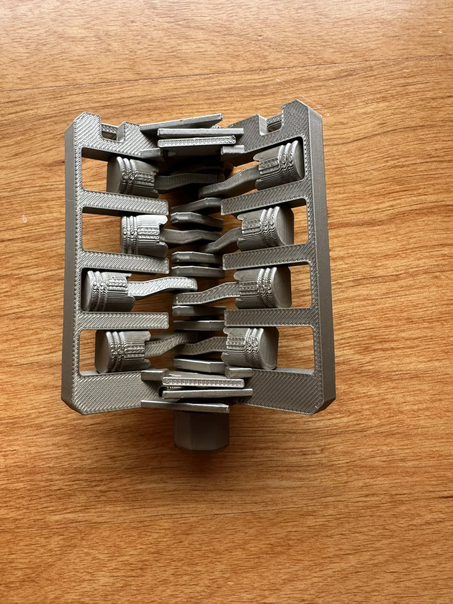 Print-in-place v8 engine fidget - Free 3D Print Model - MakerWorld