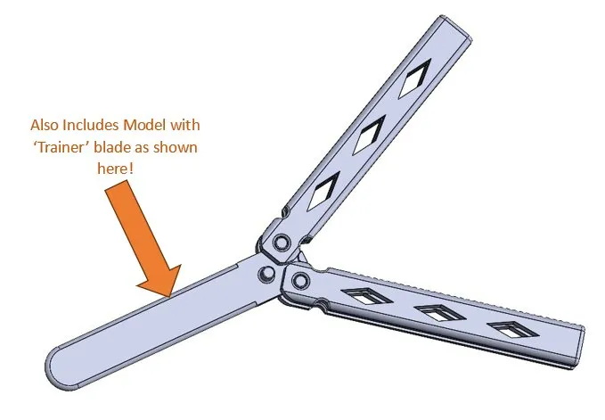 Butterfly/Balisong Collection-Print in Place! - Free 3D Print Model ...