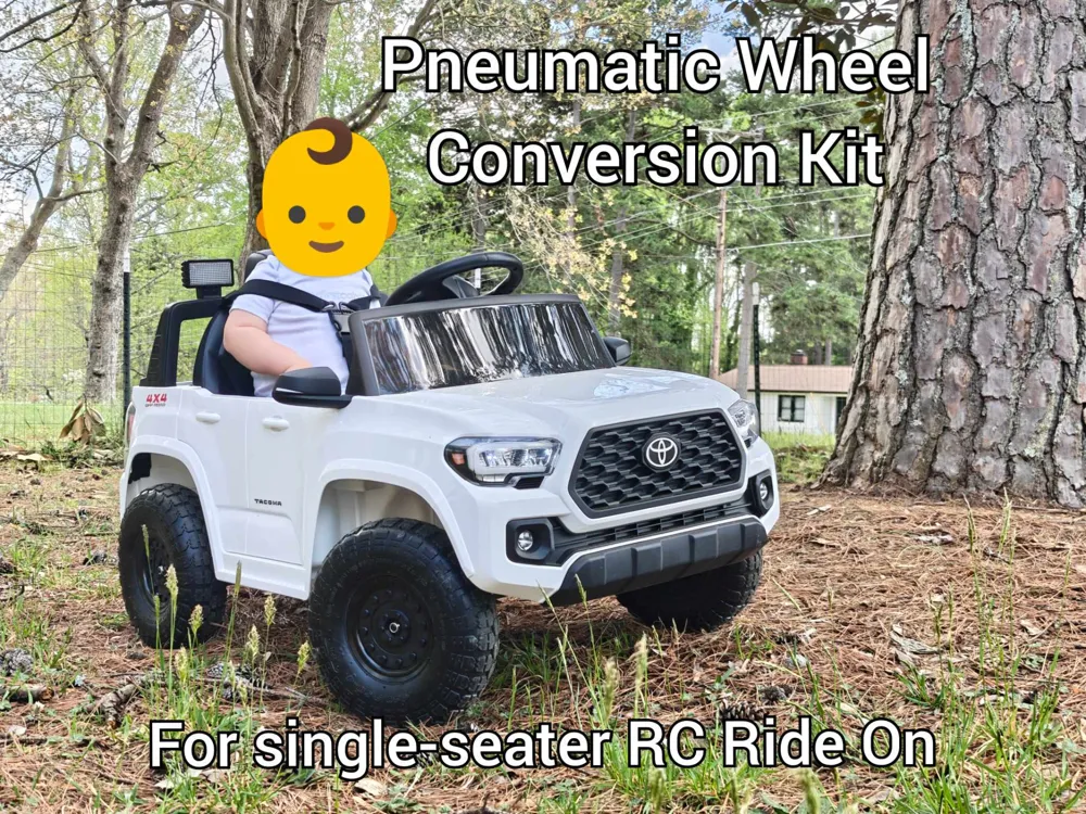 12v Ride-On RC Pneumatic Wheel Conversion by ADubs97 - MakerWorld