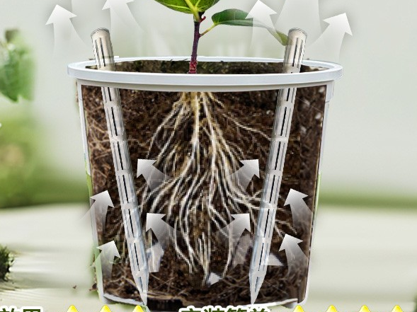 Pot soil ventilation pipe aeration pipe breathable pipe prevents root ...