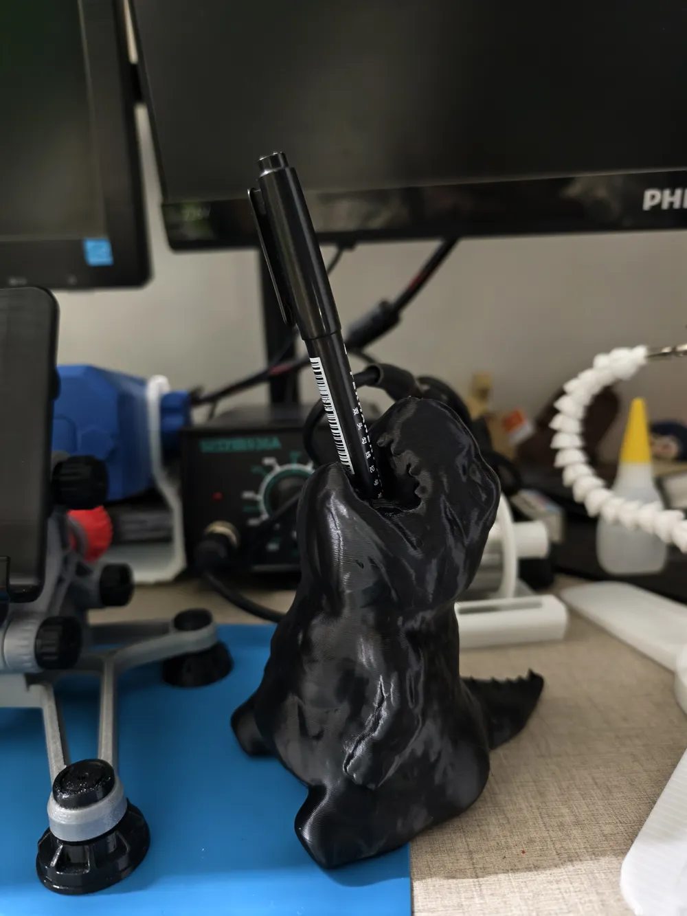 Mini Godzilla Pencil Holder by Tiger_RJ - MakerWorld
