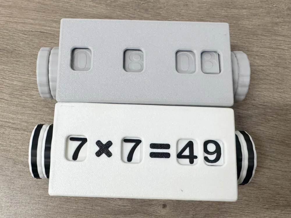 Multiplication Flash Card Educational Toy Flip Calendar by 关灯DIY ...