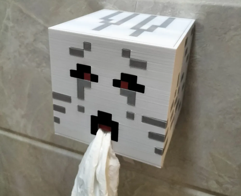 My World Minecraft Ghast Tissue Box No AMS Universal Paper Towel and ...