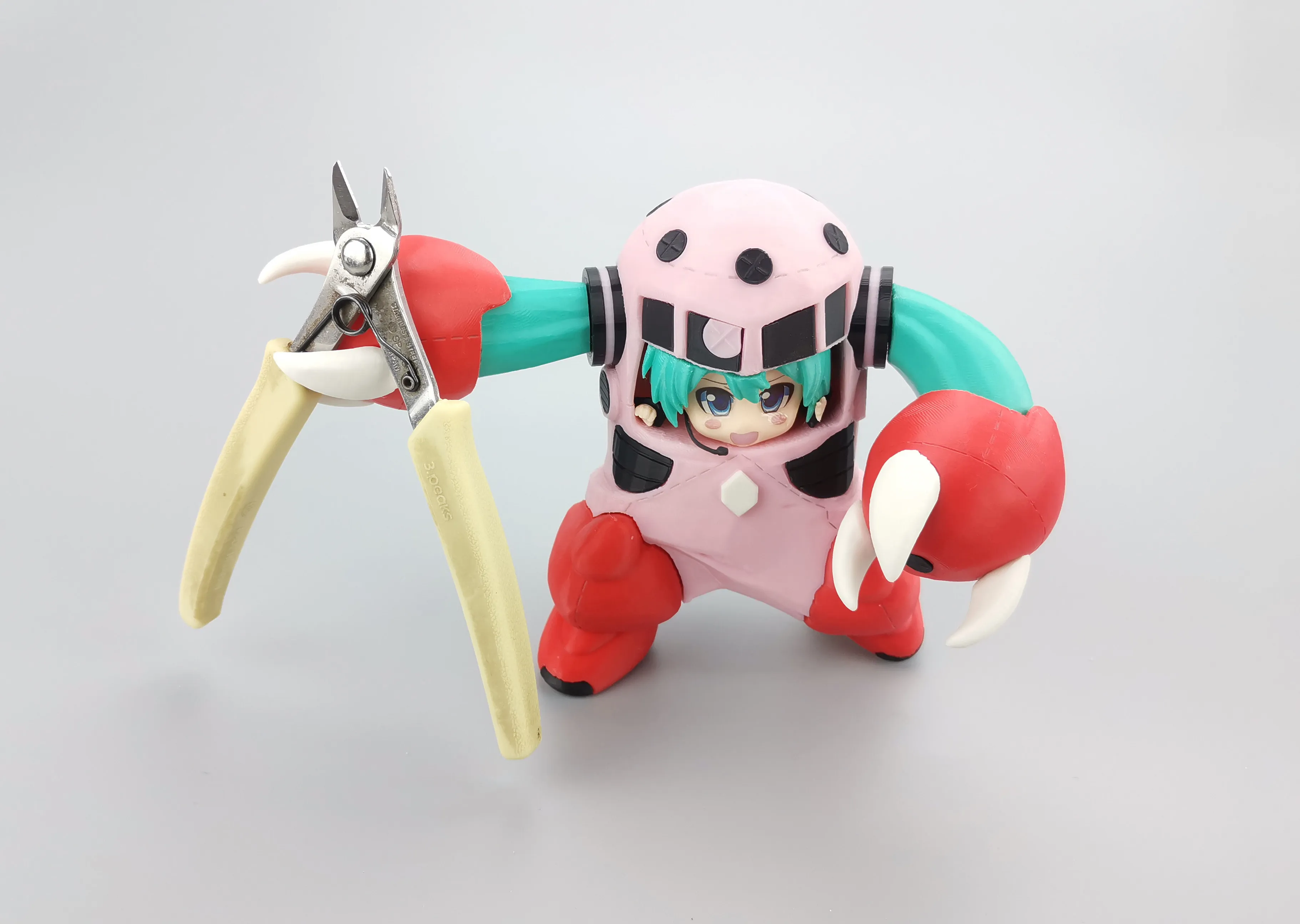 A1 mini can print GSC Nendoroid size Hatsune Miku Crab in full color ...